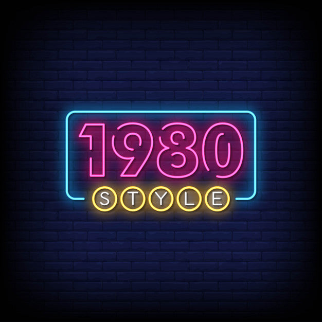 1980 Style Neon Artwork | Make Neon Sign — make neon sign