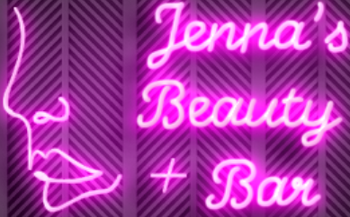 Jenna's Neon Sign 25x15 inches Pink — make neon sign