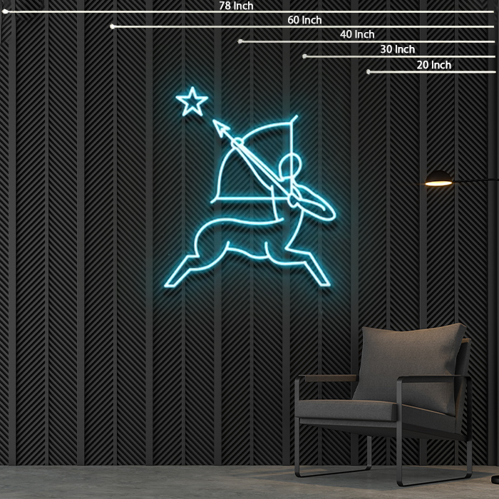 Astrology Neon Sign Sagittarius Brighten Your Space with Colorful LED ...