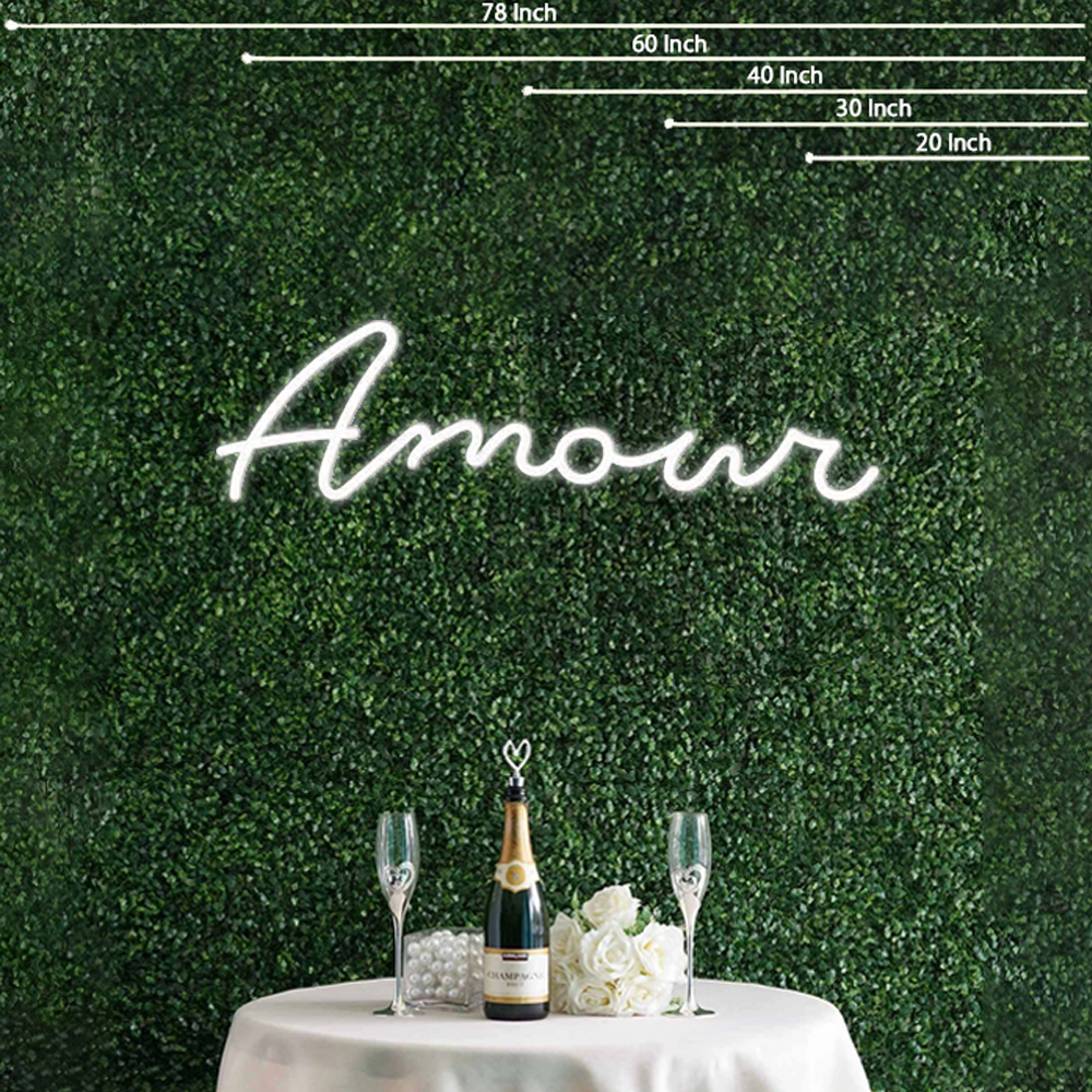 Amour Neon Sign Perfect for Creating a Loving Atmosphere — make neon sign