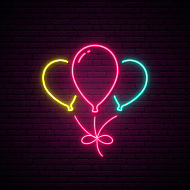 Balloons Neon Sign — make neon sign