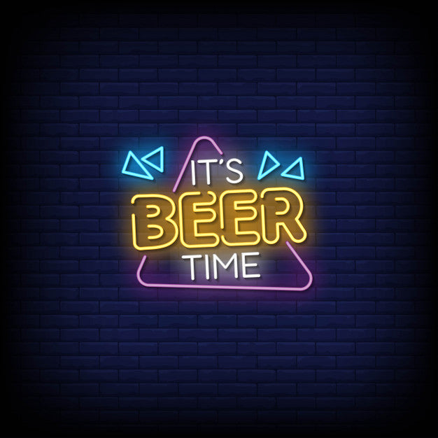 Beer Time Neon Sign Perfect for Bars & Events — make neon sign