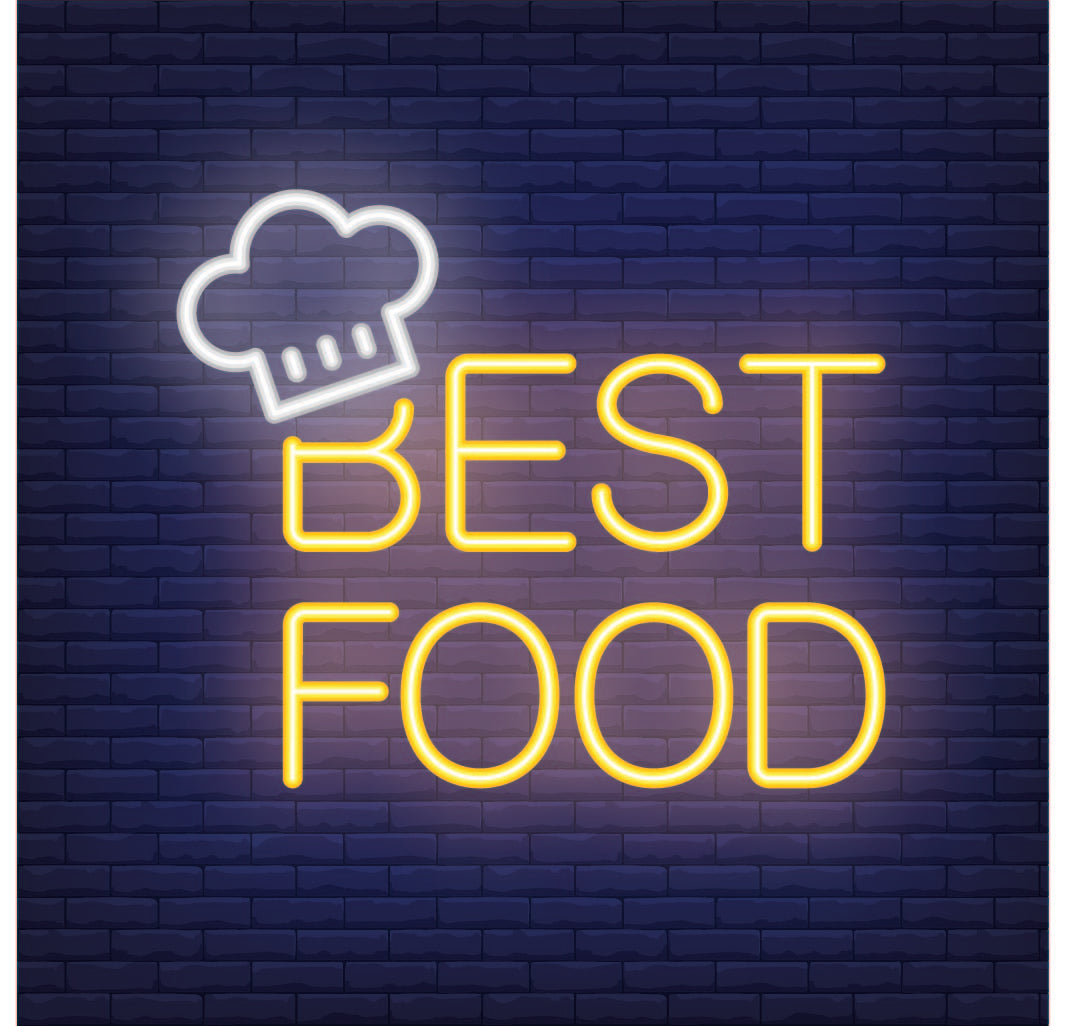 Best Food Lettering Neon Sign — make neon sign