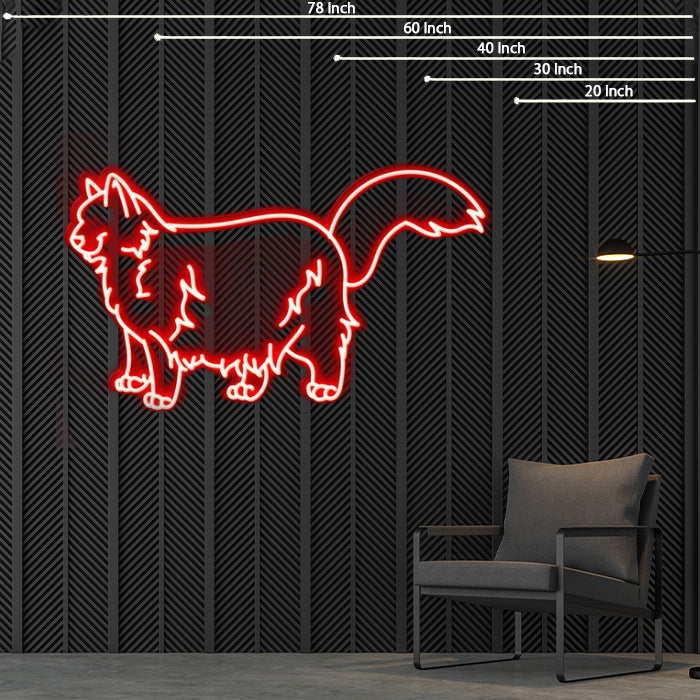Big Cat Neon Sign For Pet Lovers & Décor — make neon sign