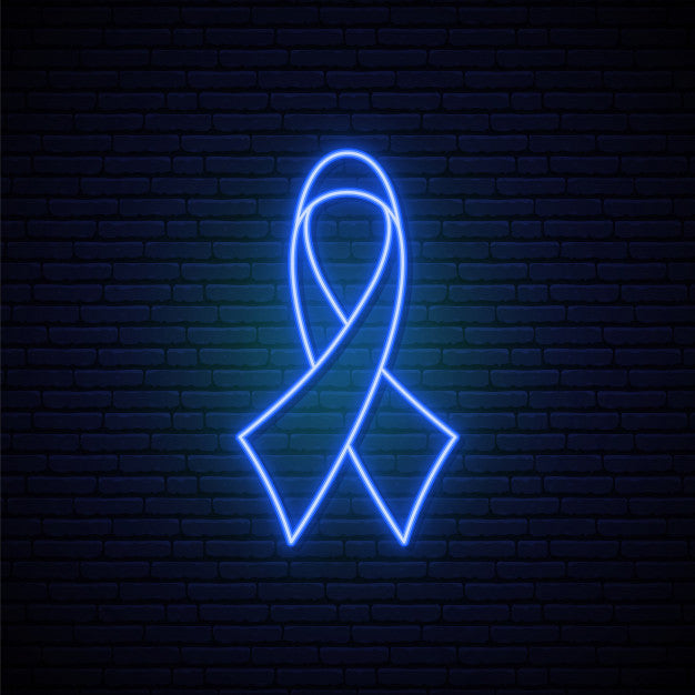 Blue Ribbon Neon Sign — make neon sign