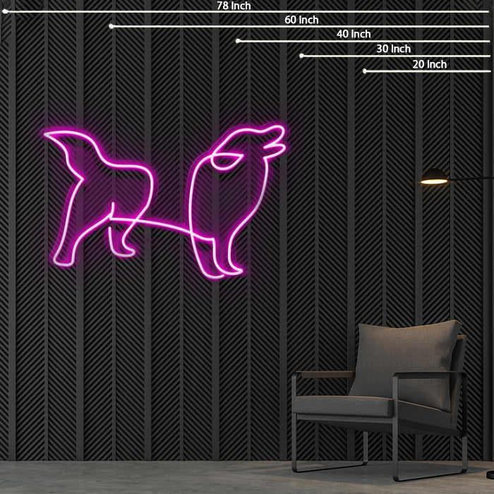 Border Collie Neon Sign For Pet Lovers & Décor — make neon sign