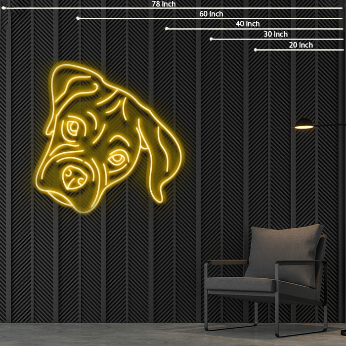 Boxer Puppy Neon Sign For Pet Lovers & Décor — make neon sign