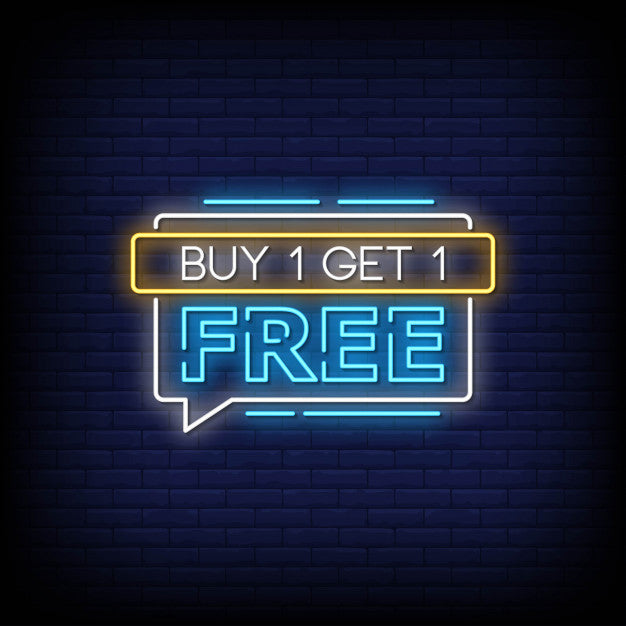 Buy One Get One Free Neon Sign — make neon sign