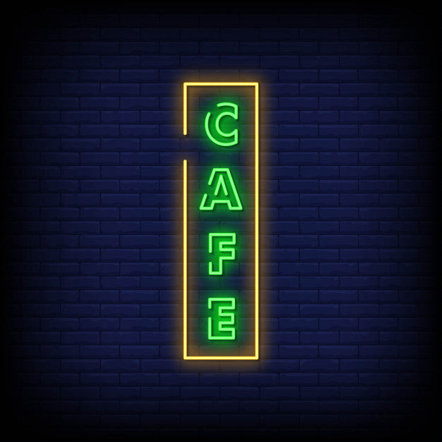 Café Neon Sign Perfect For Café & Restaurant — make neon sign
