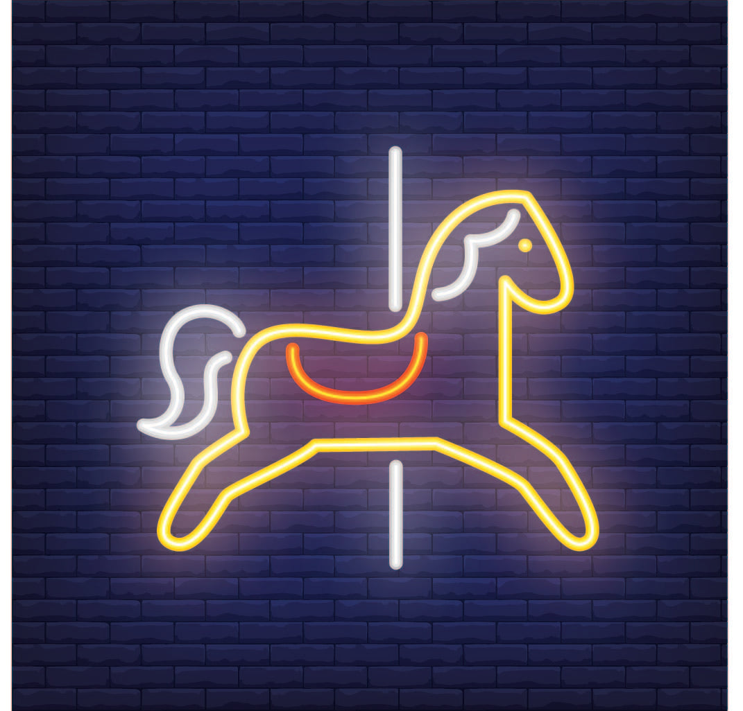 Carousel Horse Neon Sign — make neon sign