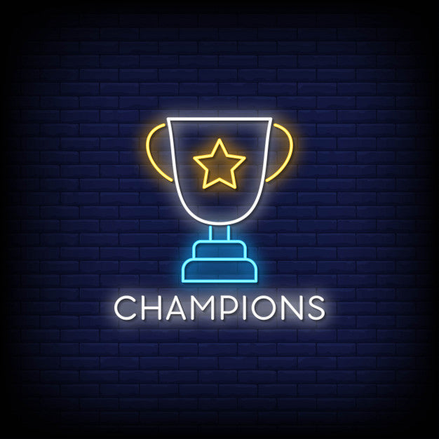 Champions Neon Sign — make neon sign