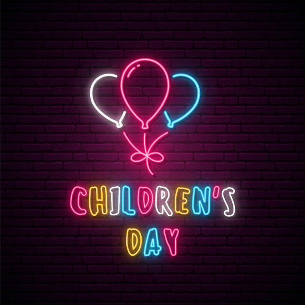 Children Day Neon Sign — make neon sign