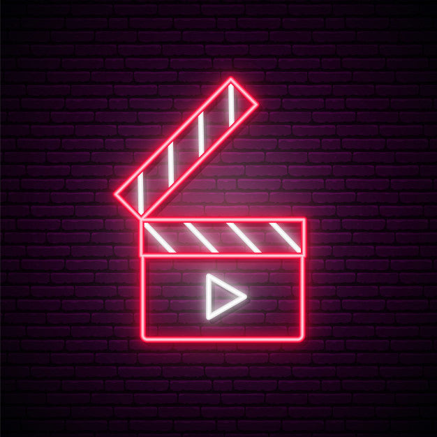 Clapperboard Neon Sign — make neon sign