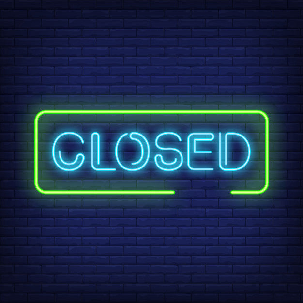 Closed Neon Sign Perfect For Shop & Store — make neon sign