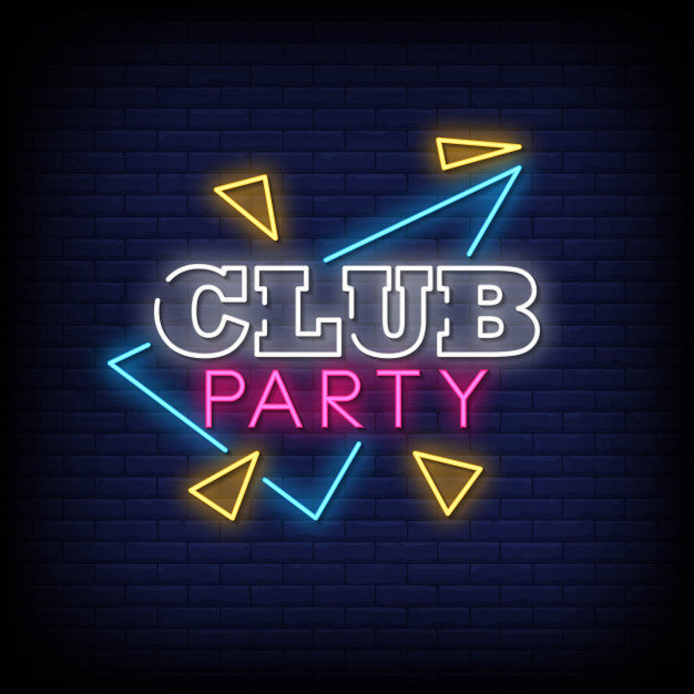 Club Party Neon Sign Perfect for Energetic Club Décor — make neon sign