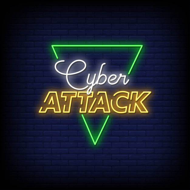 Cyber Attack Neon Sign — make neon sign