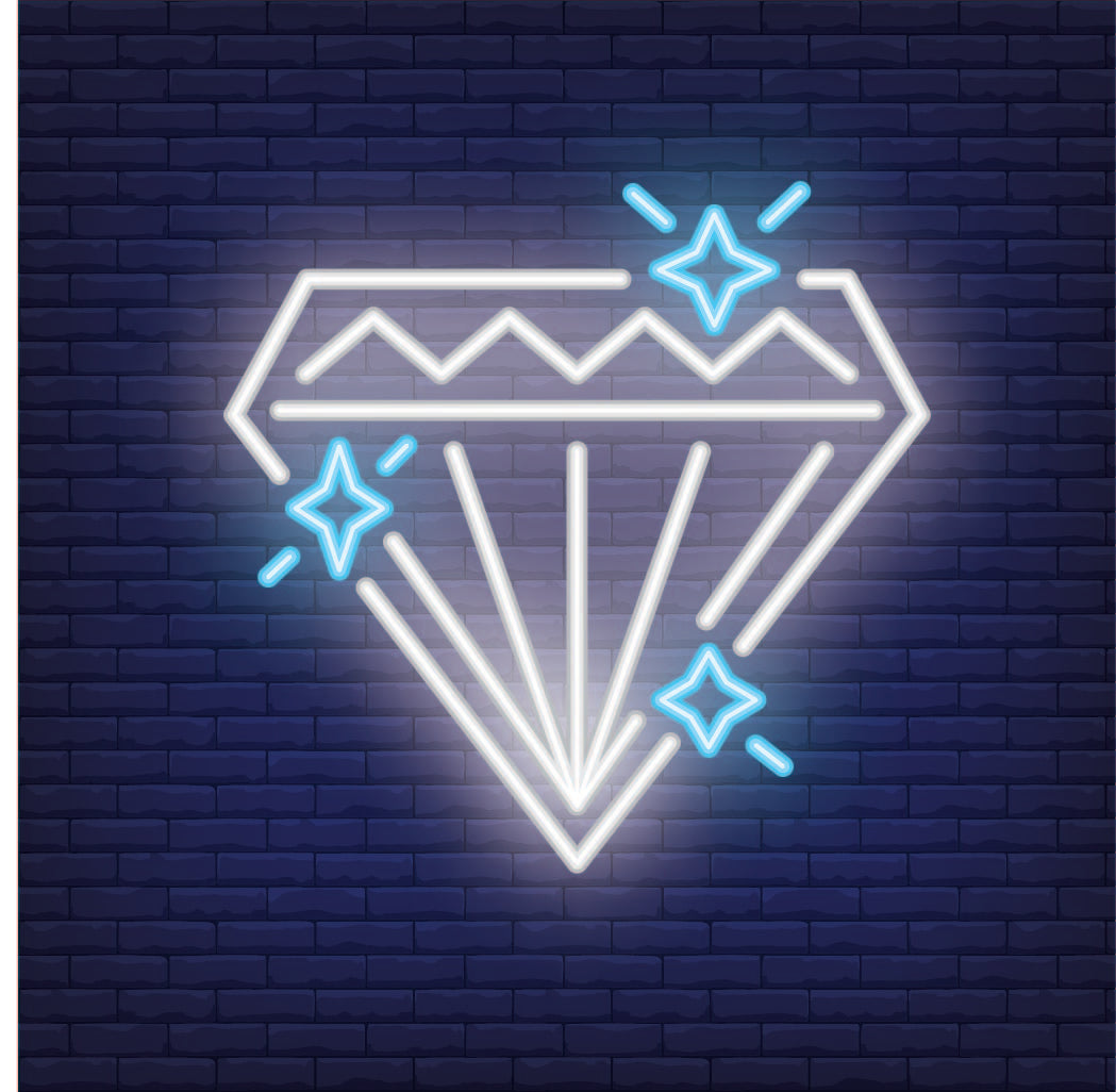 Diamond Neon Sign Perfect For Jewelry Shop — make neon sign