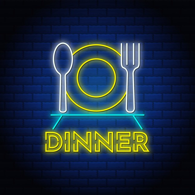Dinner Neon Sign — make neon sign