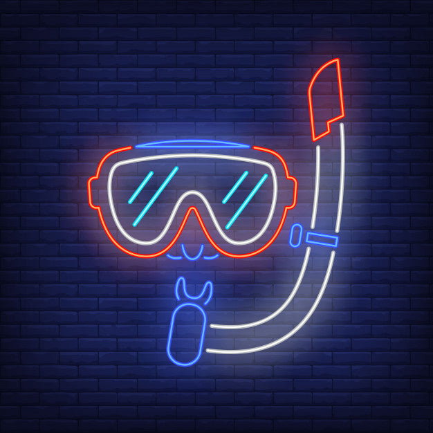 Diving Mask Neon Sign Perfect For Your Business — make neon sign