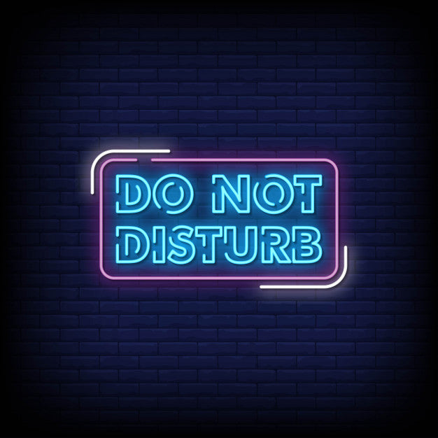 Do Not Disturb Neon Sign — make neon sign