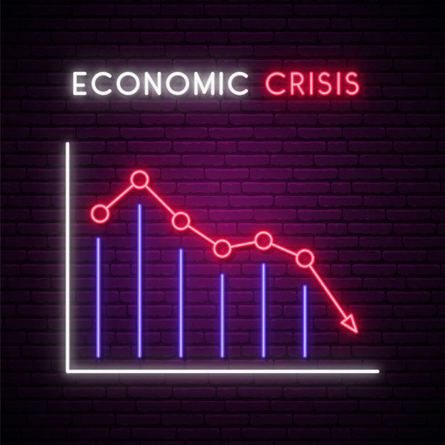 Economic Crisis Neon Sign Perfect For Your Business — make neon sign
