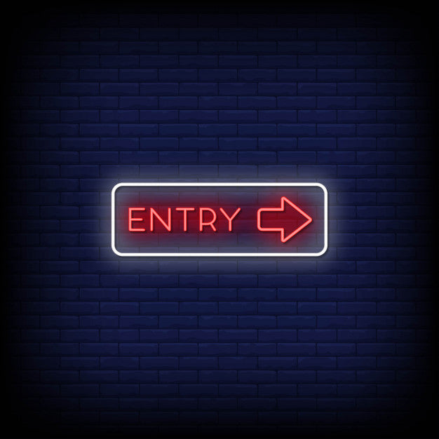Entry Neon Sign Perfect for Businesses & Events — make neon sign