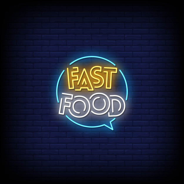 Fast Food Neon Sign — make neon sign
