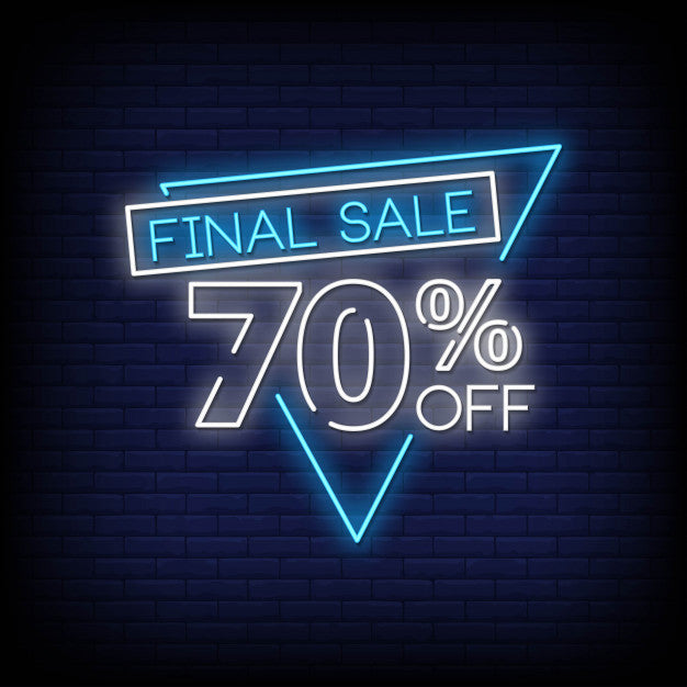 Final Sale Banner Neon Sign — make neon sign