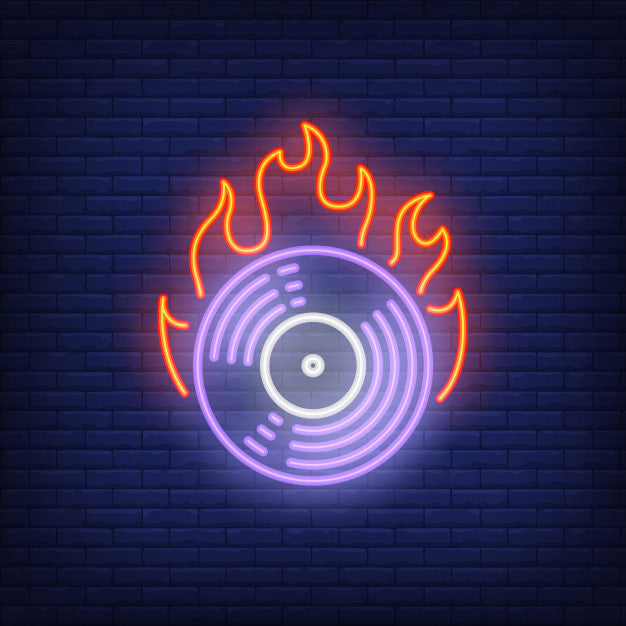Firing Vinyl Record Neon Sign — make neon sign