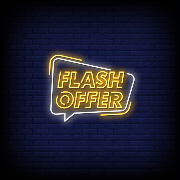 Flash Offer Neon Sign — make neon sign