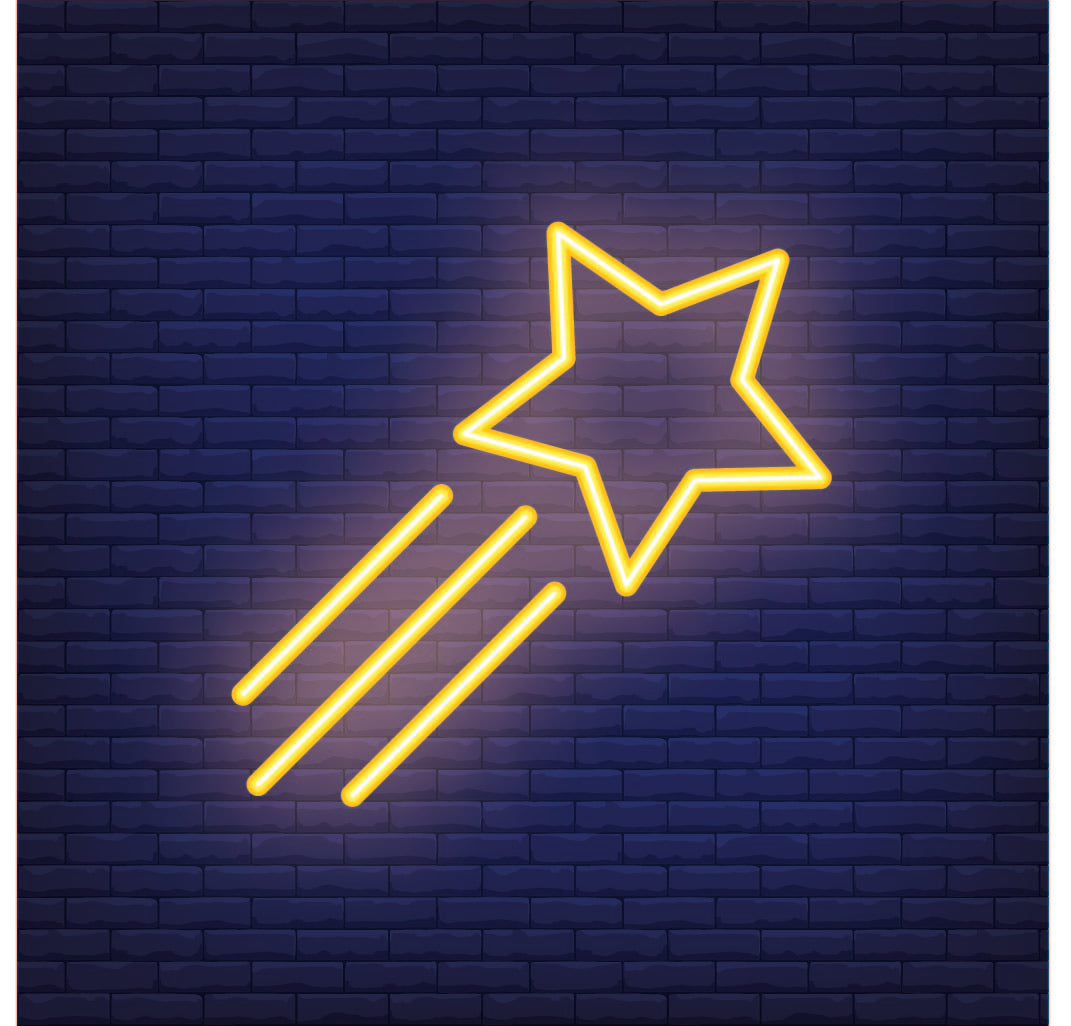 Flying Star Neon Sign — make neon sign