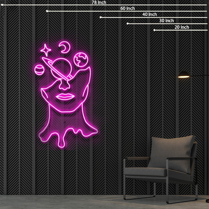 Galaxy Neon Sign Perfect for décor — make neon sign
