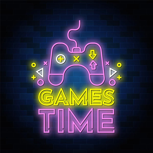 Game Time Neon Sign — make neon sign