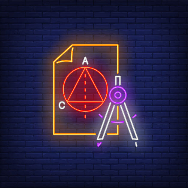 Geometry Neon Sign — make neon sign