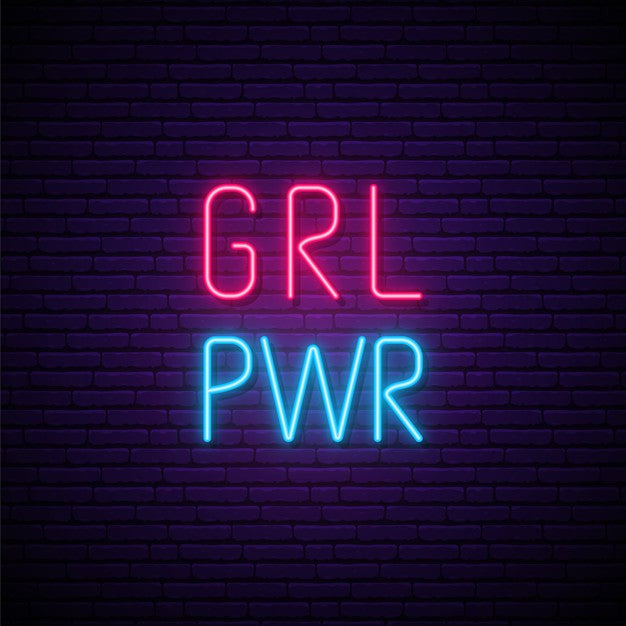 Girl Power Neon Sign — make neon sign
