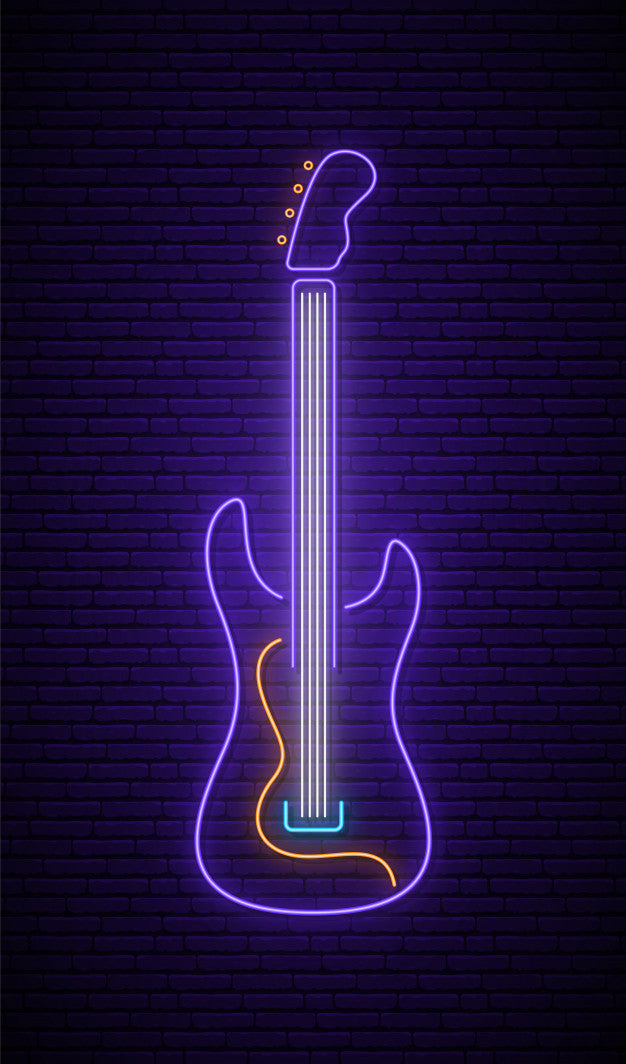 Guitar Neon Sign — make neon sign