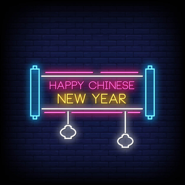 Happy Chinese New Year Neon Sign — make neon sign