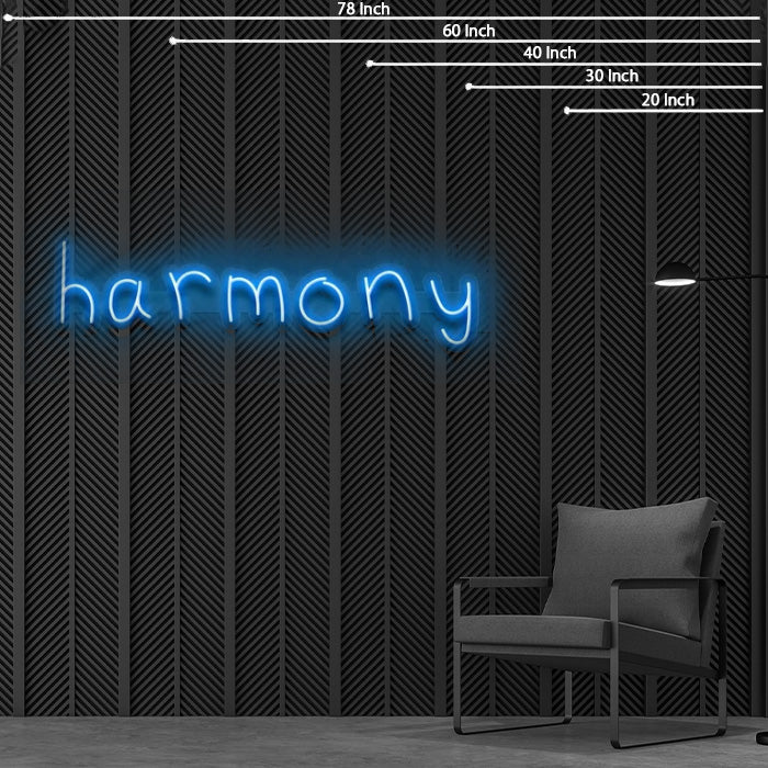 Harmony Neon Sign Perfect for Bars & Events — make neon sign