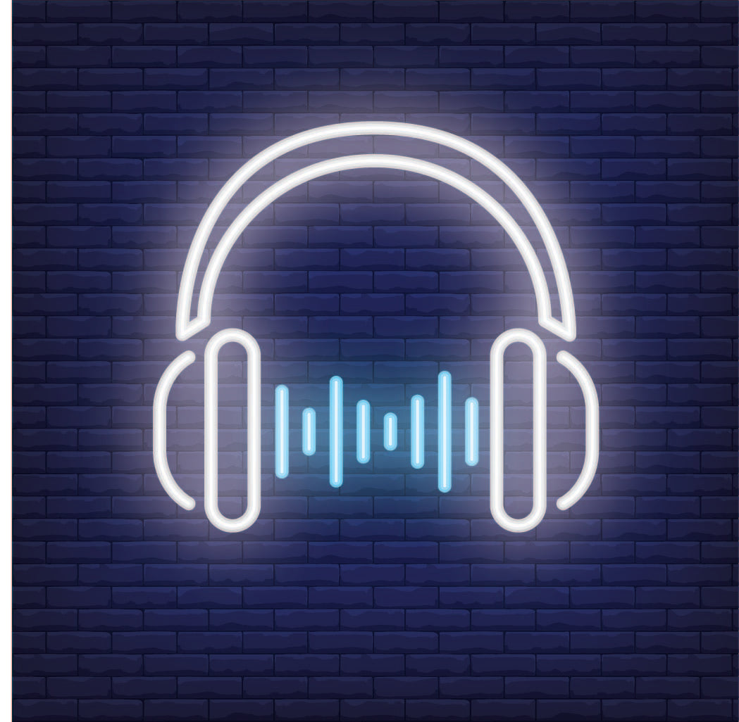 Headphones Neon Sign — make neon sign