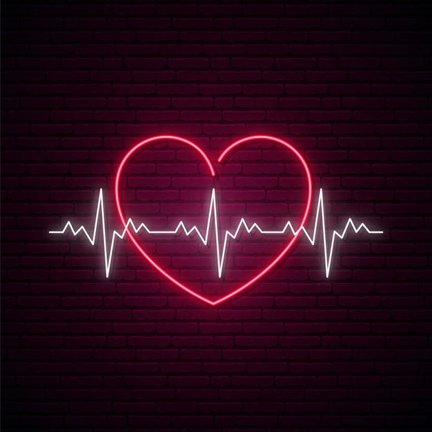 Heartbeat Neon Sign — make neon sign