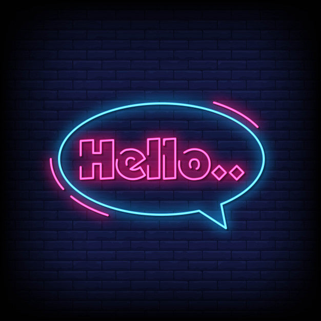 Hello Neon Sign — make neon sign