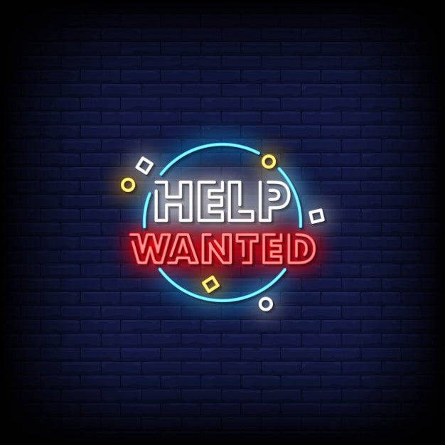 Help Wanted Neon Sign — make neon sign