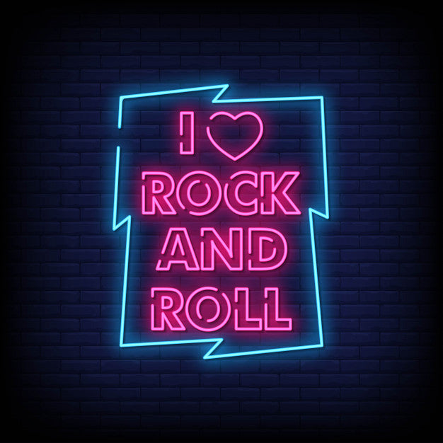 I Love Rock And Roll Neon Sign — make neon sign