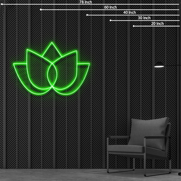 Lotus Flower Neon Sign Perfect for Bars & Events — make neon sign