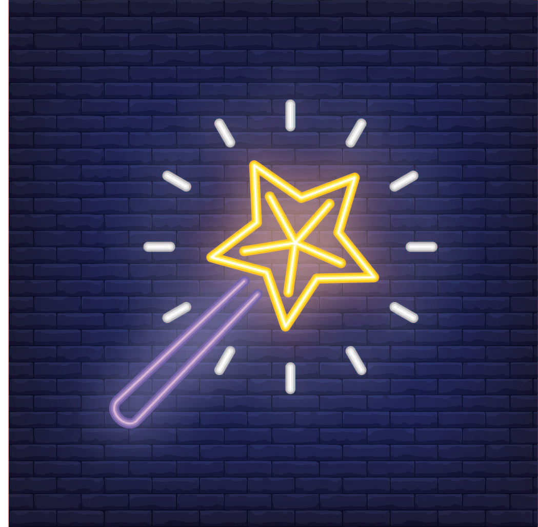Magic Wand Neon Sign — make neon sign