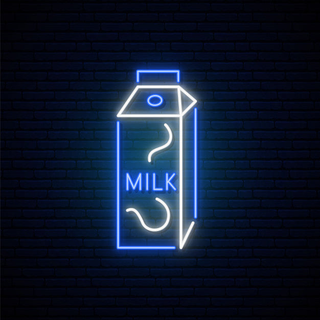 Milk Neon Sign — make neon sign