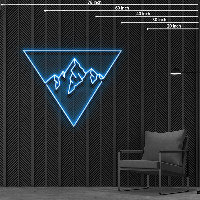 Mountain Everest Neon Sign Perfect for Bars & Events — make neon sign