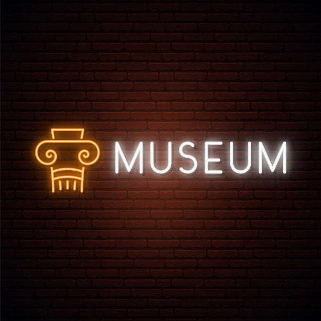 Museum Neon Sign Discover History — make neon sign
