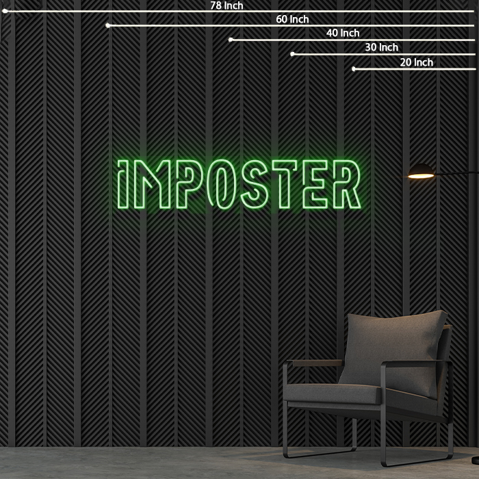 Neon Sign Among Us - Imposter Brighten Your Space with Colorful LED ...