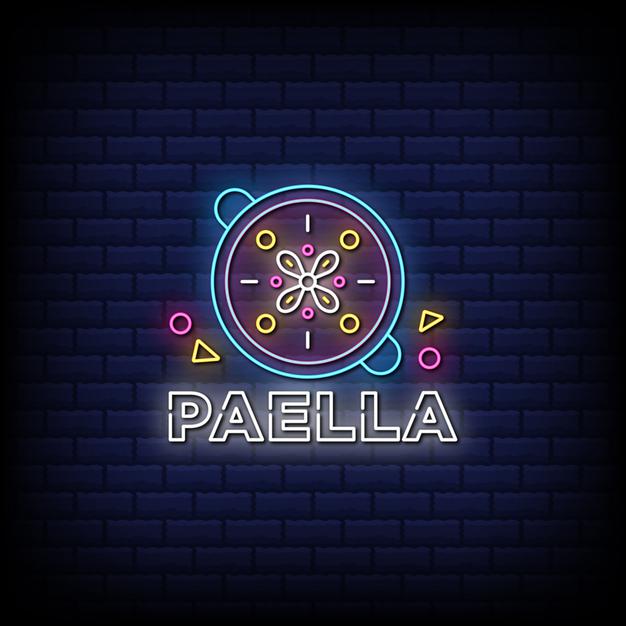 Neon Paella Sign — make neon sign